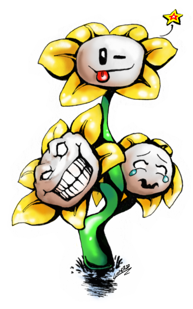 Download Undertale - Undertale Flowey Faces Colored | Transparent PNG ...