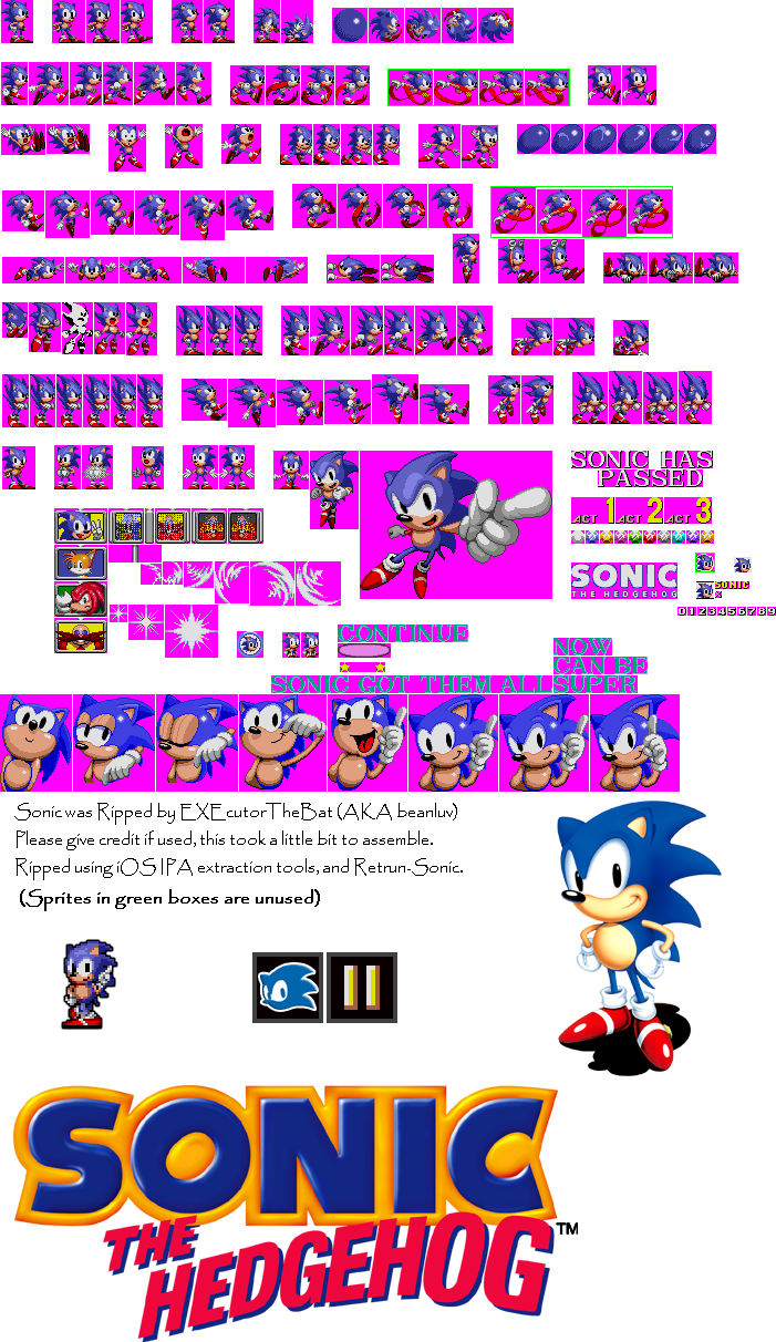 Sonic The Hedgehog - Sonic 2 Continue Sprite (701x1212), Png Download