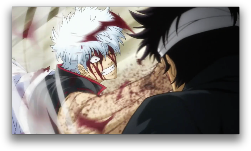 Best Anime Fights - Gintoki Sakata (1078x656), Png Download