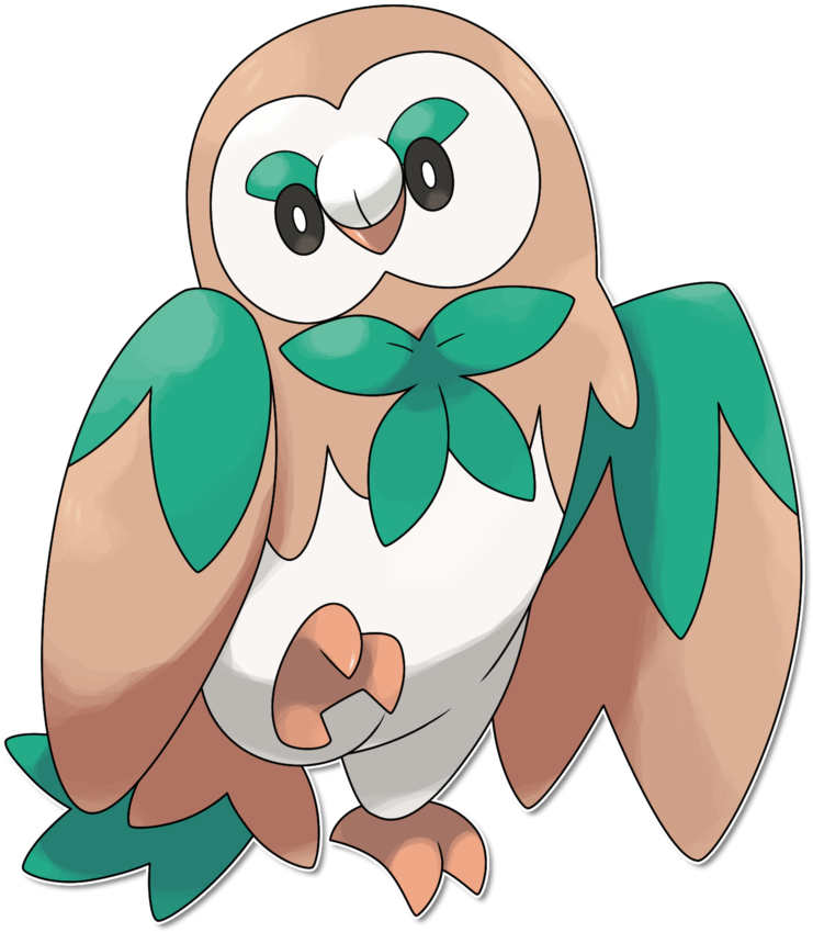Rowlet Evolution - Rowlet S Evolution (1024x1024), Png Download