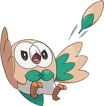 Rowlet - Rowlet Pokemon Sun And Moon (670x402), Png Download