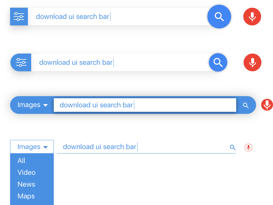 Android Search Bar Png - Search Bar Ui Design (1163x917), Png Download