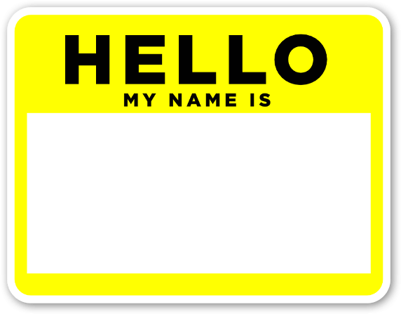 Black And Yellow Sticker - Sign (600x474), Png Download