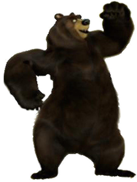Vincent The Bear - Vincent Over The Hedge (459x600), Png Download