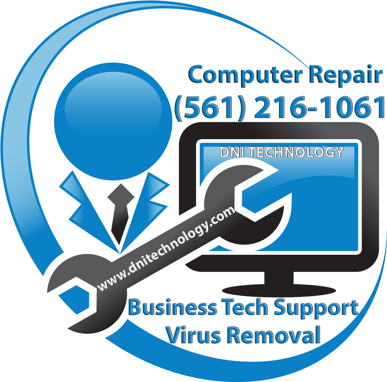 Logo Of Computer Repair Shop (1280x1280), Png Download