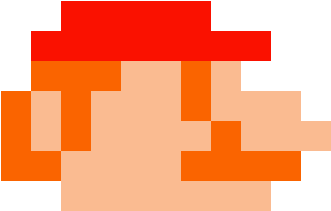 Mario Pixel Head - Original Super Mario Png (460x460), Png Download