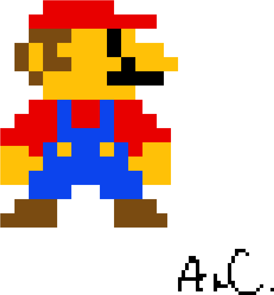 Download My First Pixel Mario - Small 8 Bit Mario Png | Transparent PNG ...