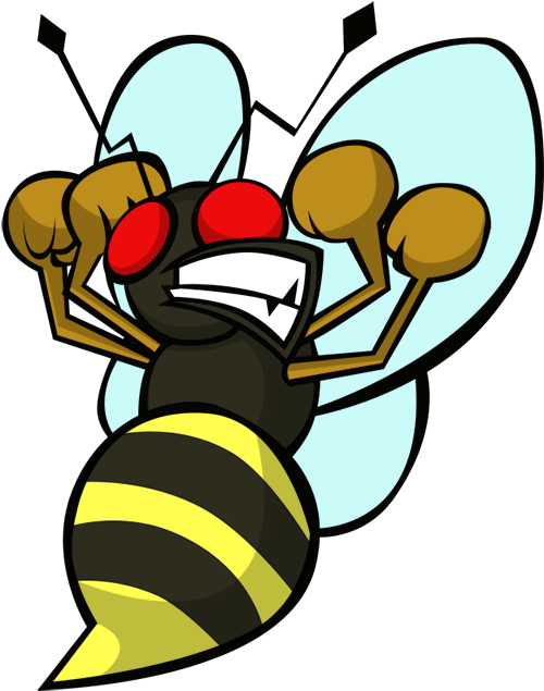 Angry Bee By Ekarasz On Deviantart - Bee Angry Png (528x672), Png Download