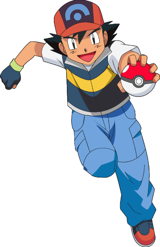 Ash Throwing Pokeball Frames