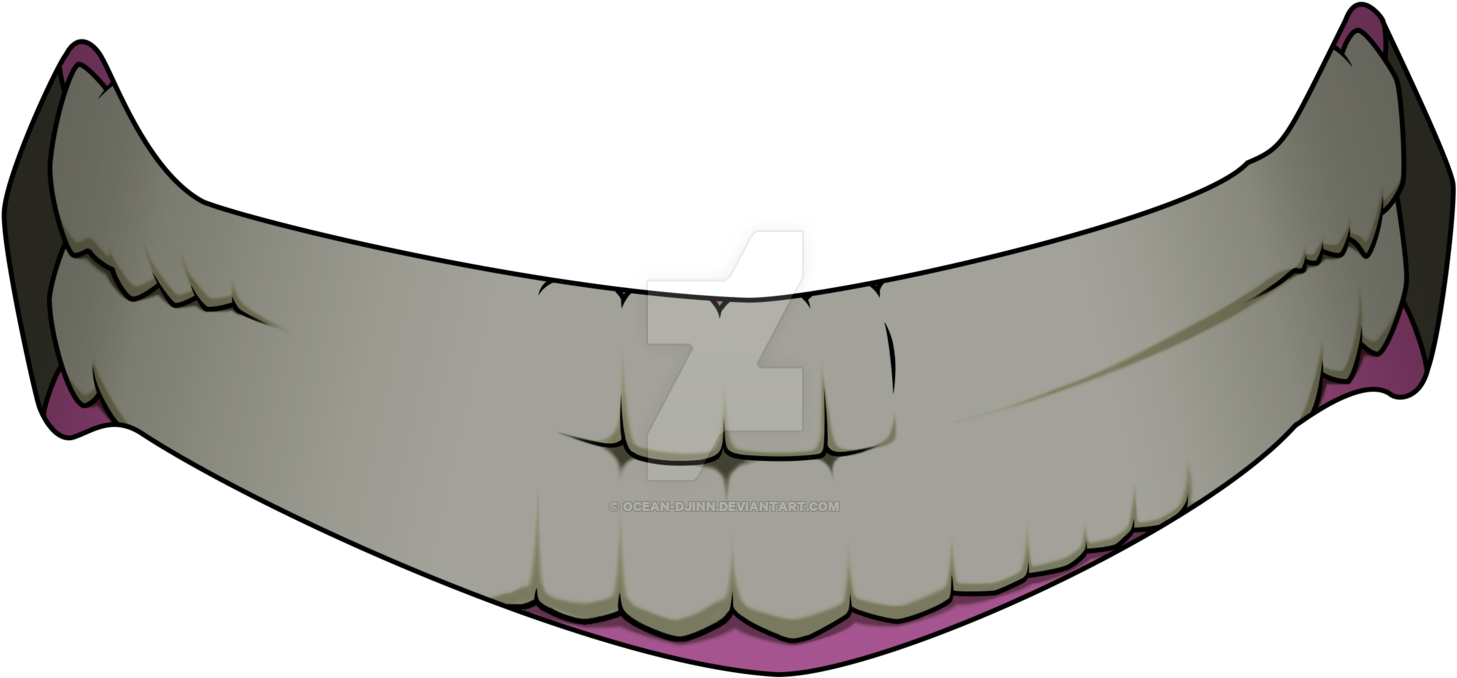 Evil Mouth Png - Evil Smile Png (1600x817), Png Download