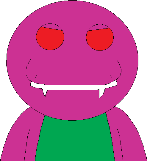 Evil Barney The Dinosaur 800 600 Trans - Cartoon (800x600), Png Download