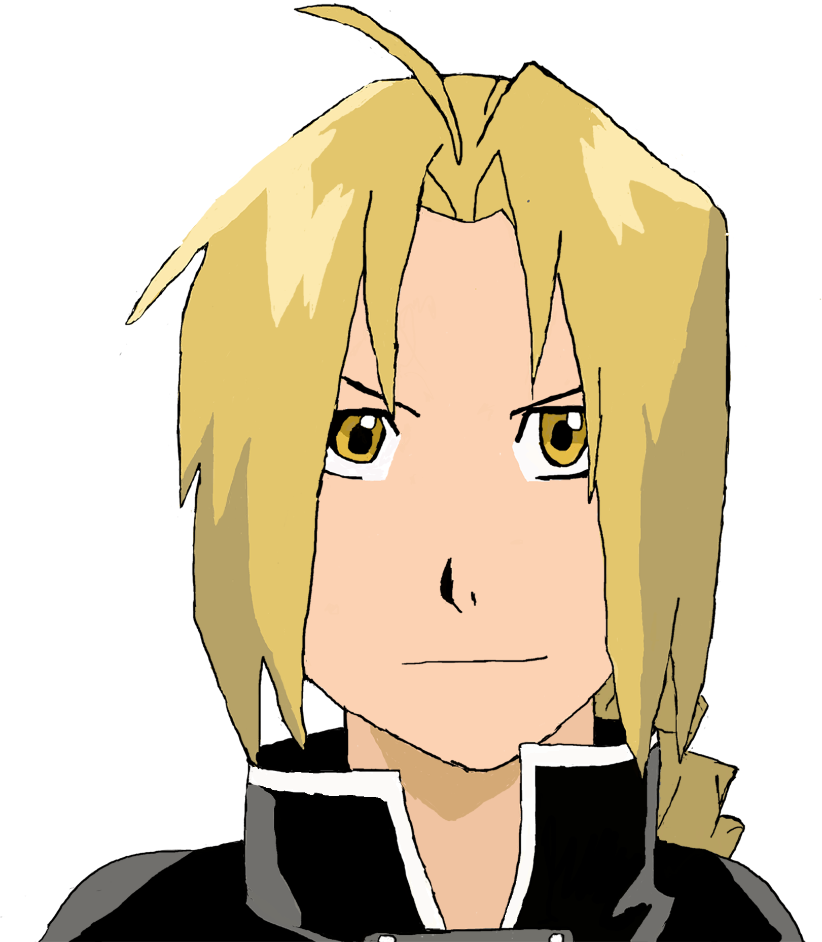 Drawing Of Edward Elric - Cartoon (2000x2000), Png Download