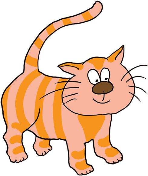 Fat Cat Clip Art Cute Orange Kitten - Clip Art Cat Png (518x591), Png ...