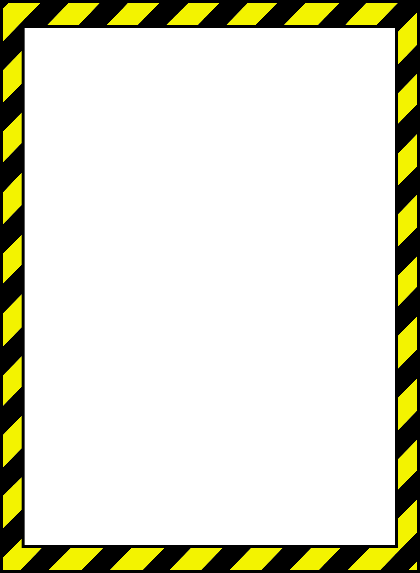 Popular Images - Yellow And Black Borders (1757x2400), Png Download