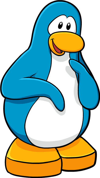 Penguin - Club Penguin Blue Penguin (409x723), Png Download