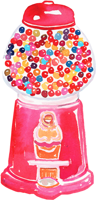 Yum, Yum, Yuy - Bubble Gum Machine (480x750), Png Download