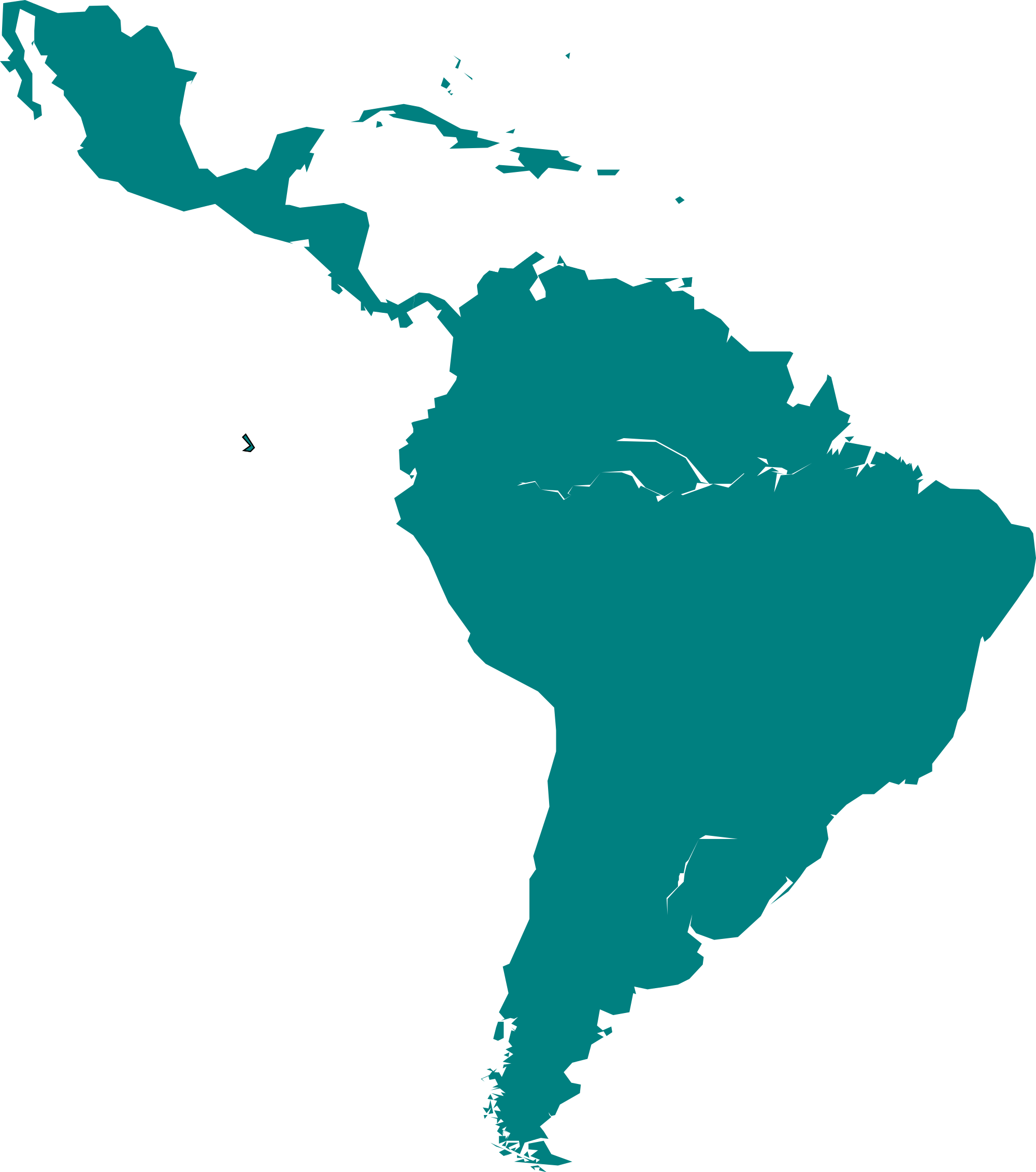 Download Latin America Png - Latin America Map Grey | Transparent PNG ...