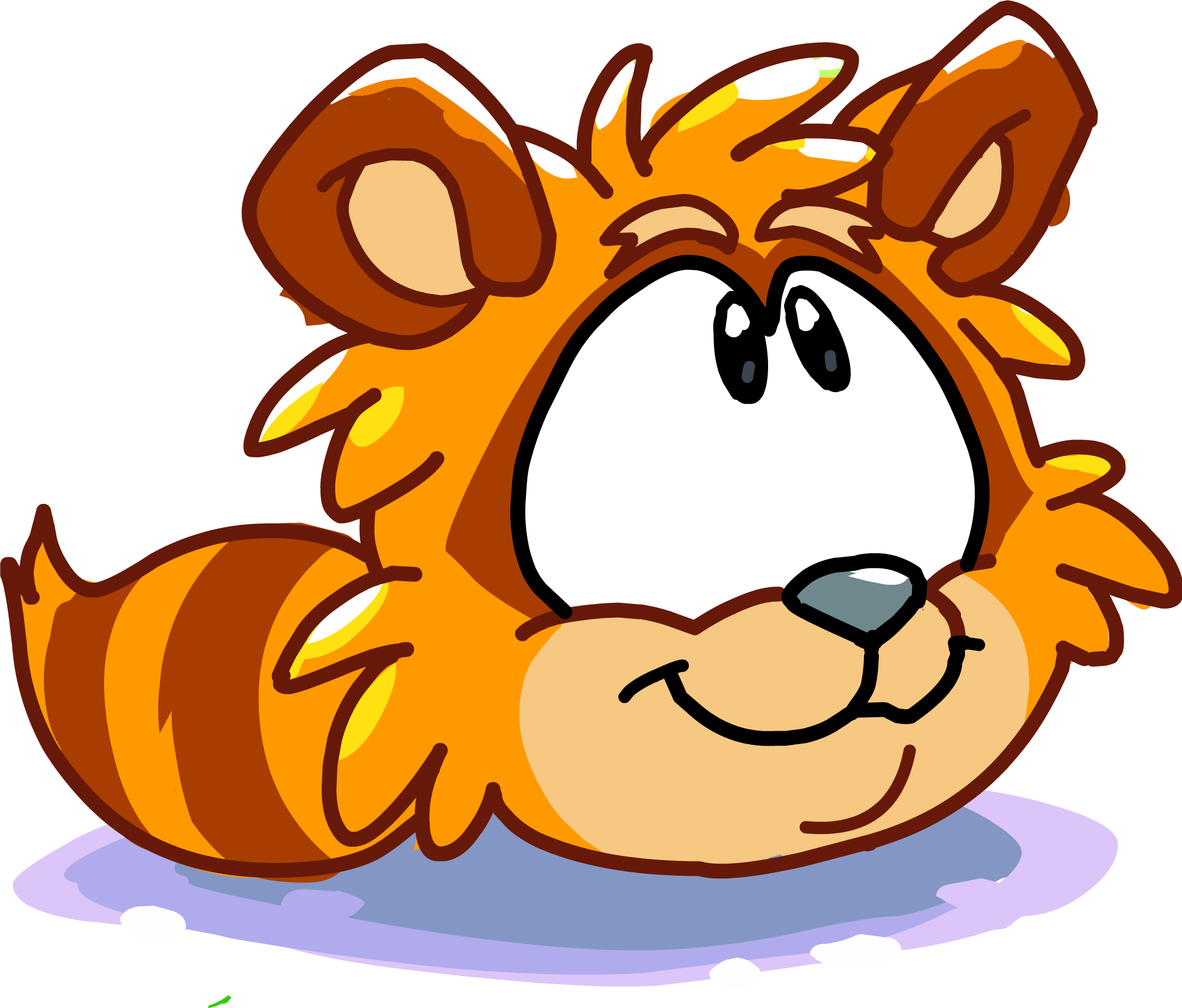 Sasquatch Story Orange Raccoon - Club Penguin Puffle Raccon (2396x2043 ...