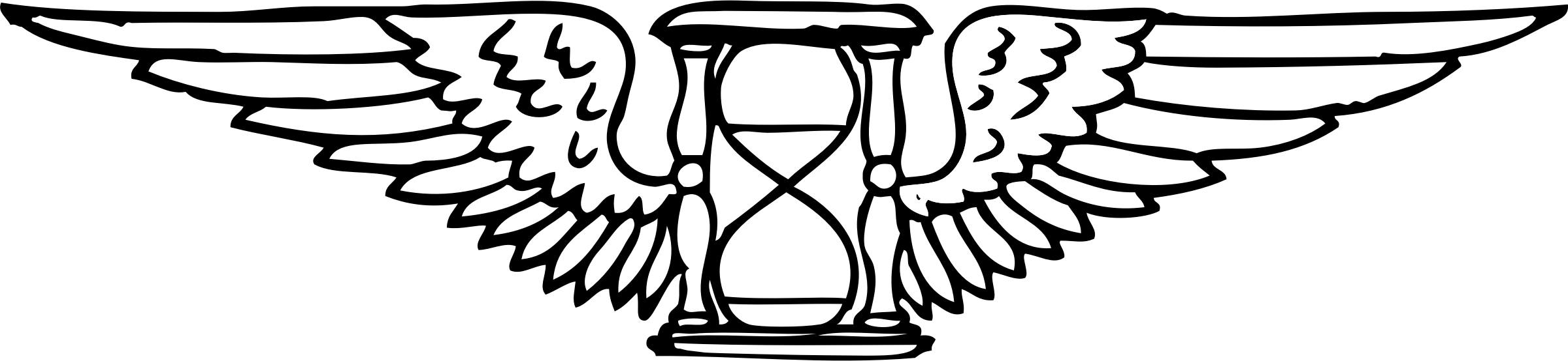 This Free Icons Png Design Of Time Flies (2400x554), Png Download