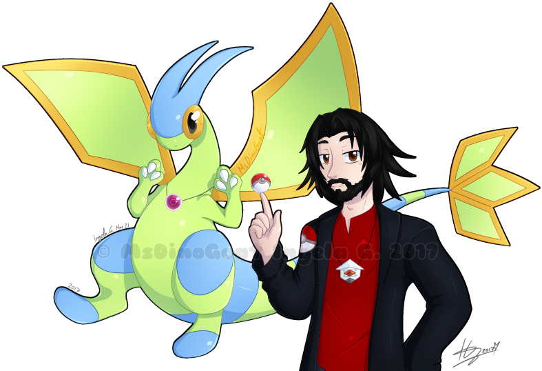 Laymon N Flygon - Cartoon (800x549), Png Download