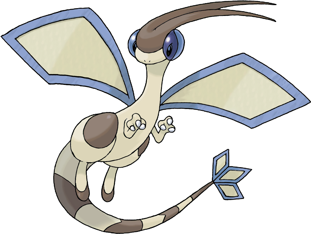 Flygon - Dragon Type Pokemon In Single (1034x860), Png Download