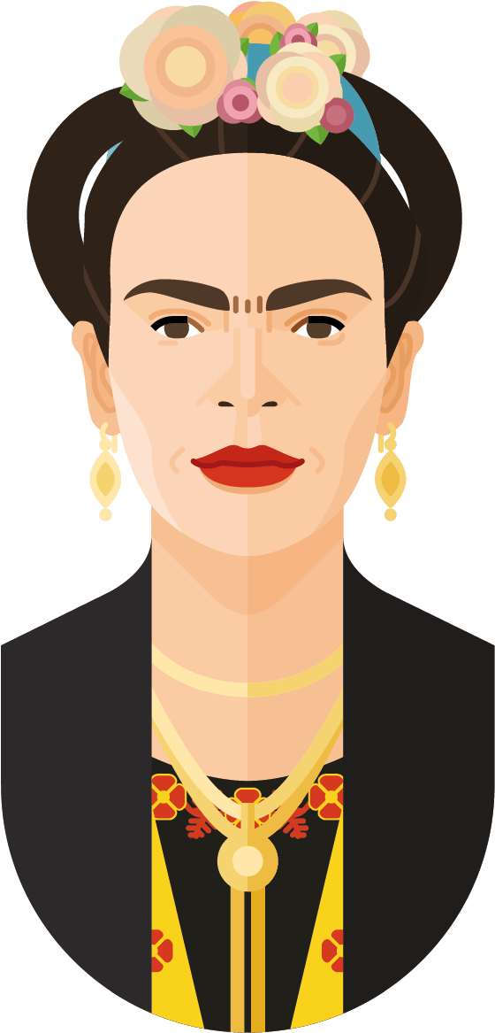 Download Frida Kahlo Poster - Illustration | Transparent PNG Download ...