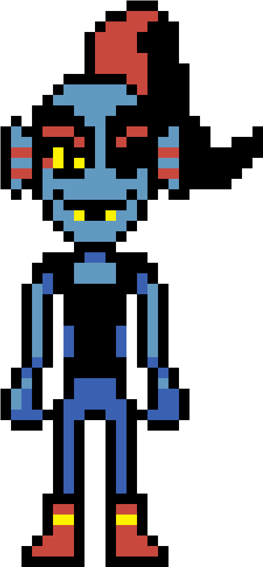 Undyne - " - Undertale Undyne Sprite (735x1155), Png Download