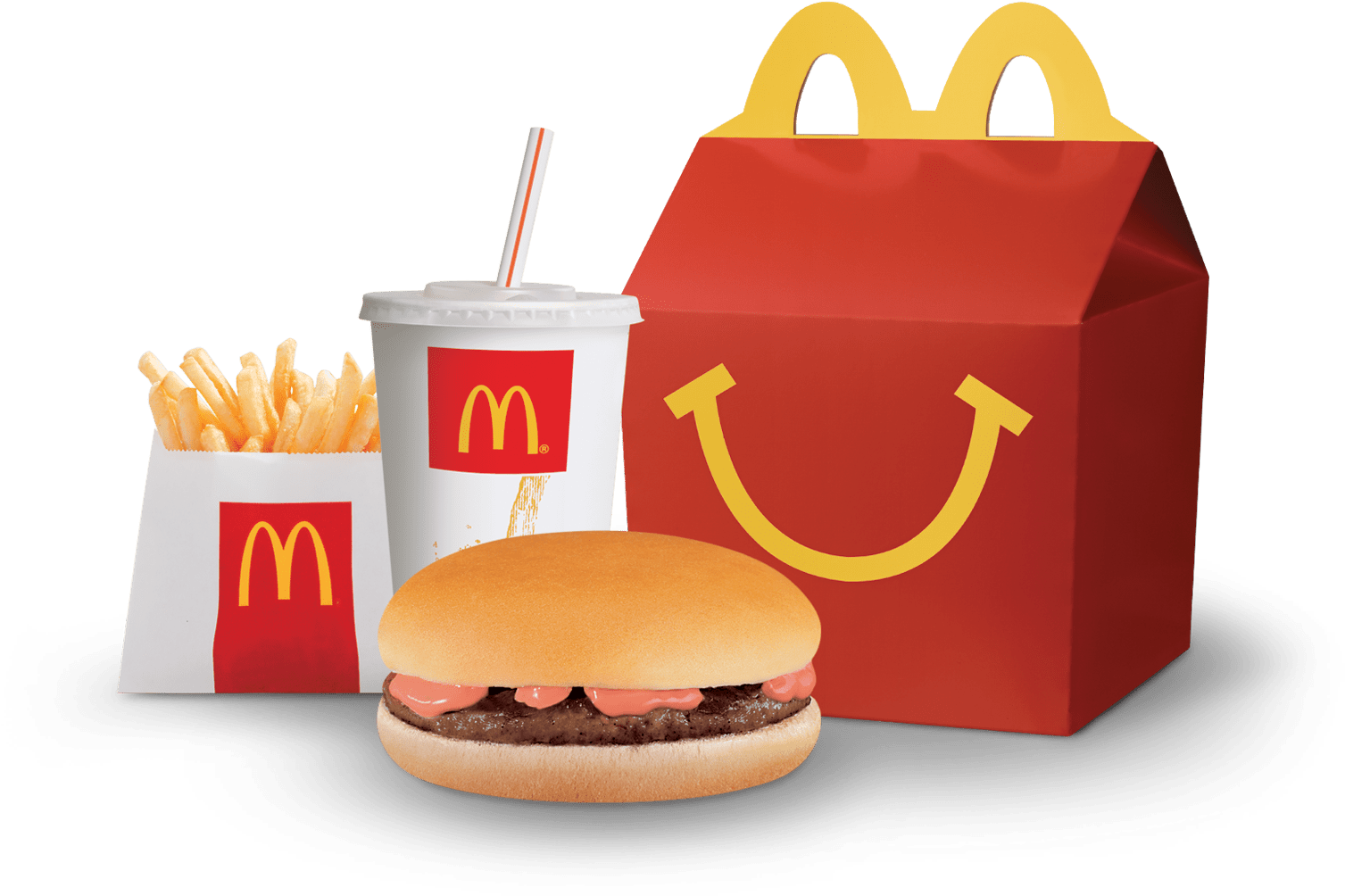 Burger Mcdo Meal - Mcdonalds Happy Meal (1621x1029), Png Download