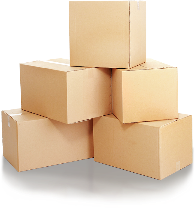 Stack Of Brown Boxes “ - Stack Of Boxes Png (750x757), Png Download