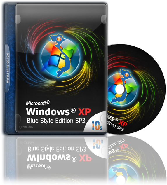 Windows Xp Blue Style - Cd Cover Windows Xp Sp3 Blue Style Edition ...
