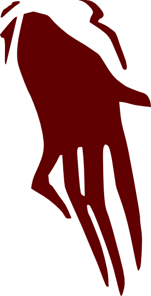 Cartoon Scary Hands (306x597), Png Download