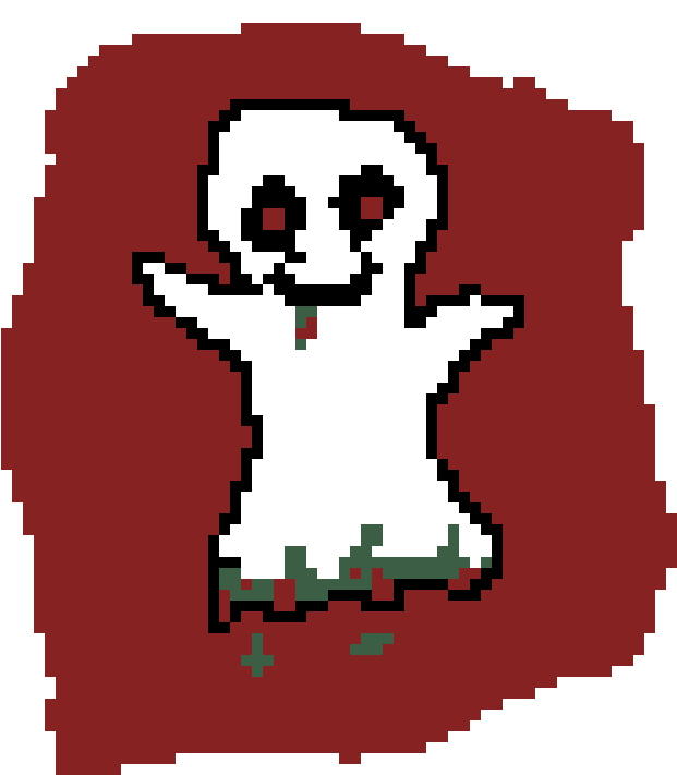 Scary Ghost Girl - Pixel Art (720x740), Png Download