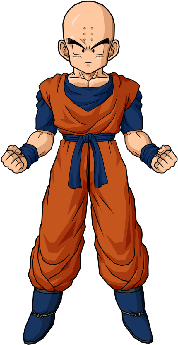 No Caption Provided - Dragon Ball Z Krillin (649x1232), Png Download