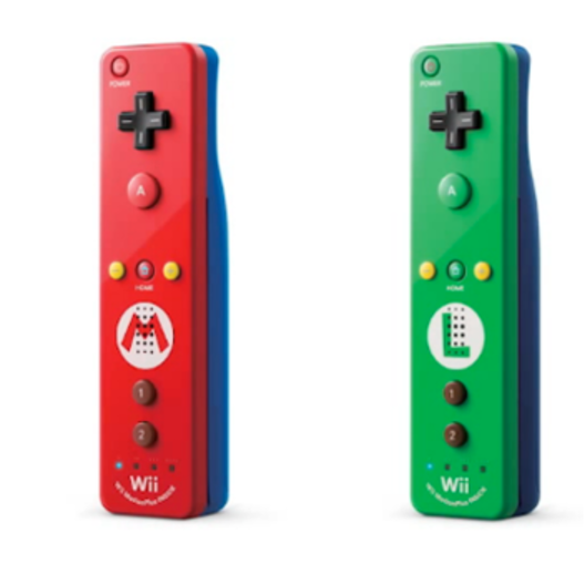 1 Wii Remote Plus Mario Luigi - Nintendo Remote Control Luigi Plus ...