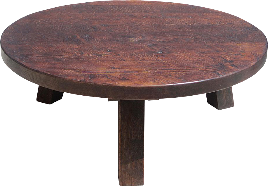 Round Wood Rustic Table Png - Coffee Table (955x955), Png Download