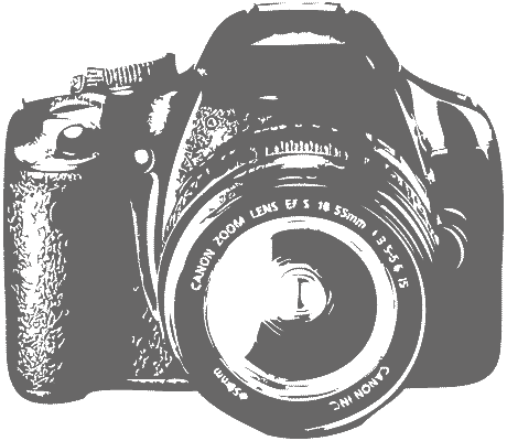 Camera - Black And White Camera Png (460x400), Png Download