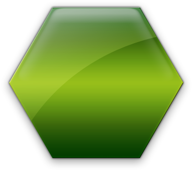 Hexagon Clipart Green - Hexagon Shape Png 3d (420x420), Png Download