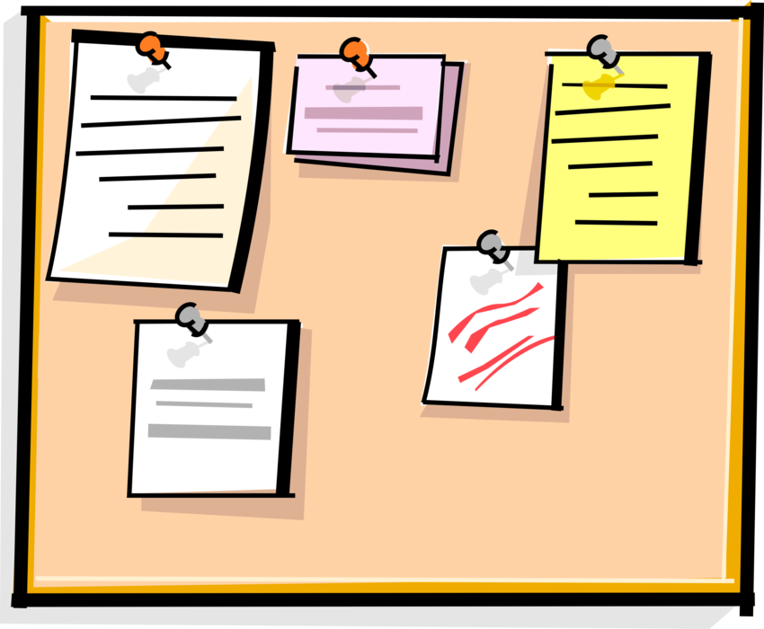 Download Bulletin Board Message - Bulletin Board Clip Art | Transparent ...