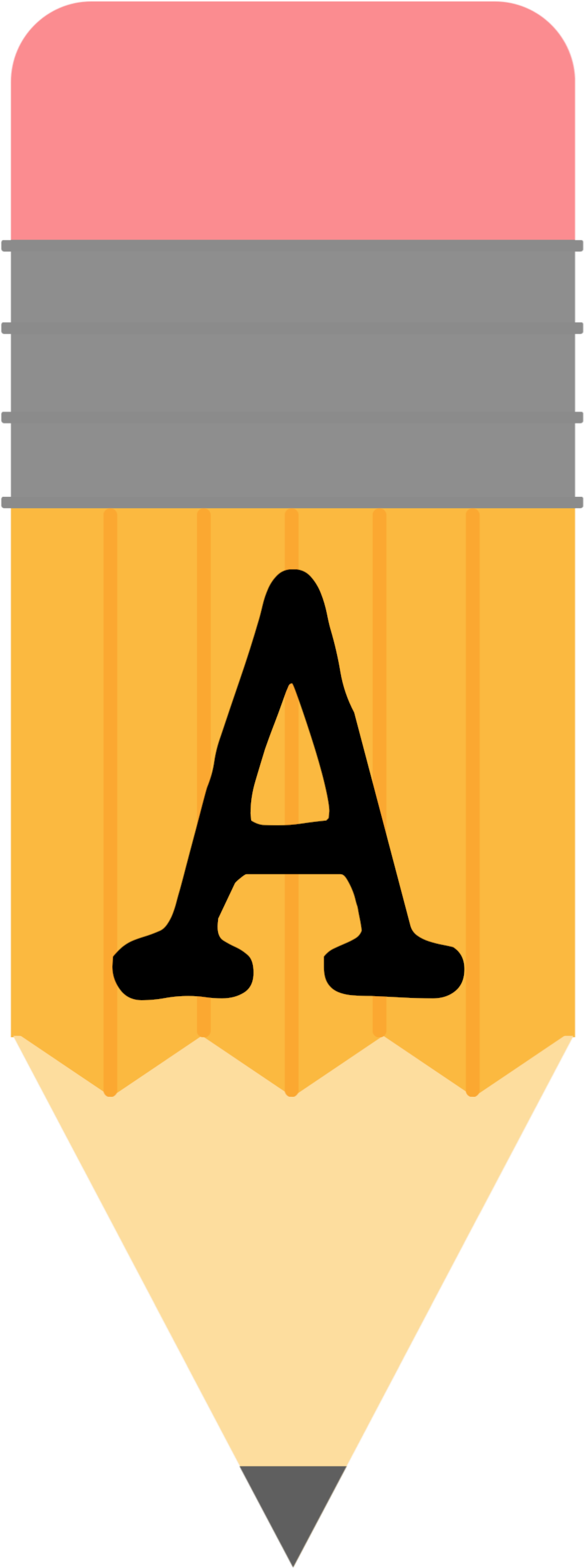 Download Pencil Alphabet Banner A - Pencil Banner Printable Banner ...