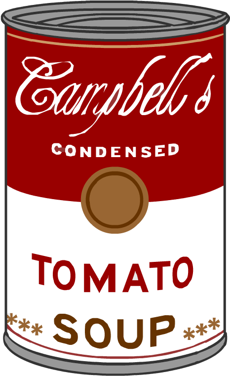 Pop Art - Drawing Of A Soup Can (880x880), Png Download