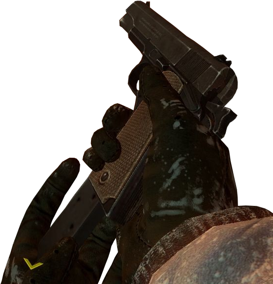 M1911 Transparent Black Ops 2 - 1911 Bo3 Zombies (560x639), Png Download