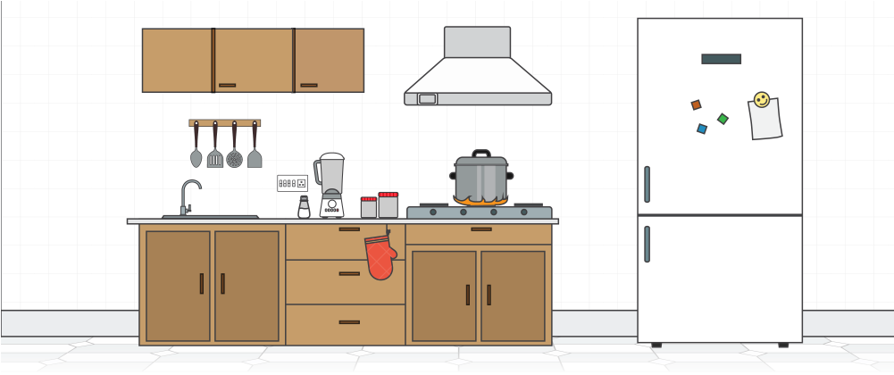 Kitchen Png Image - Kitchen Transparent Background (1000x510), Png Download