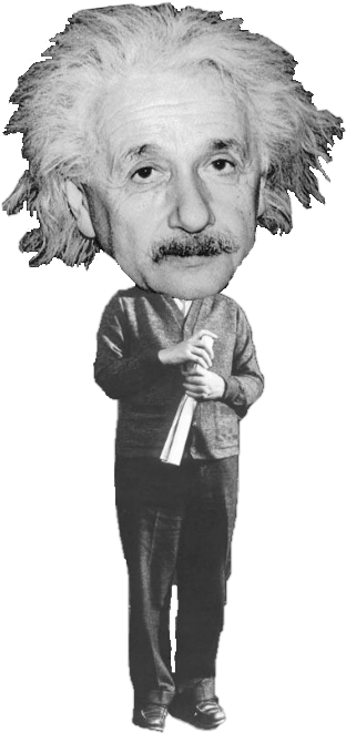 Download Einstein Standing Grayscale - Albert Einstein | Transparent ...