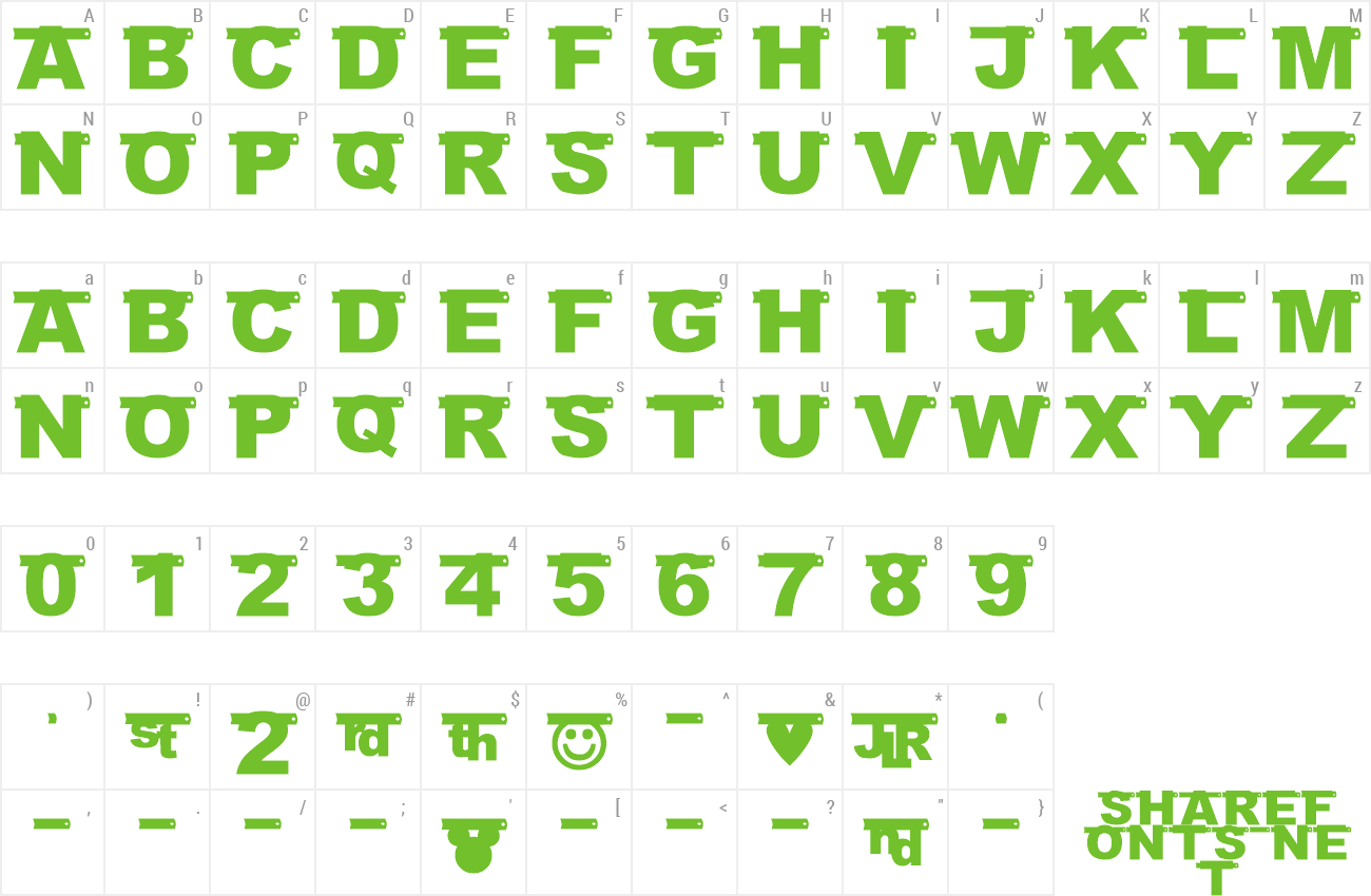 Font Jlr Birthday Banner Preview - Chiffres 1 À 10 (1300x850), Png Download