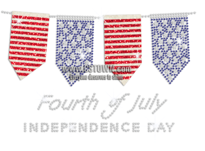 Hanging Small Flag With American Flag Elements Rhinestone - Flag Of The ...