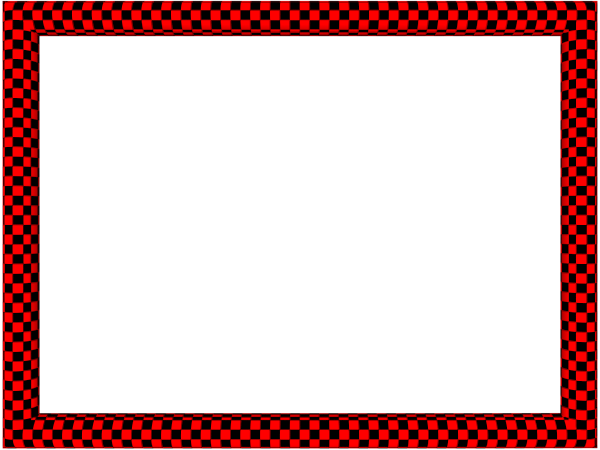 Red Black Funky Checker Rectangular Powerpoint Border - Illustration ...