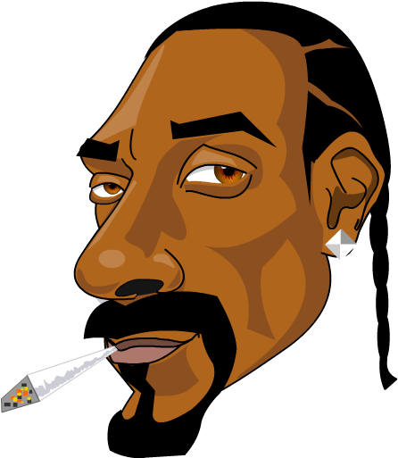 Snoop Dogg Head Png Png Black And White Stock - Snoop Dogg Smoke ...