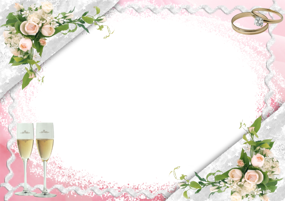 Png Photo Frame Wedding (1000x706), Png Download