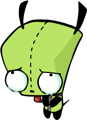 Download Posted Image - Sad Gir Invader Zim | Transparent PNG Download ...