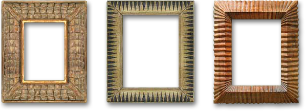 3 Frames - Modern Contemporary Picture Frames Png (620x252), Png Download